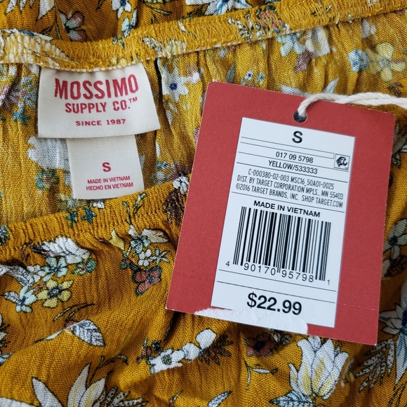 Mossimo Supply Co. | Dresses | Mossimo Dress Or Long Blouse Top Gold ...